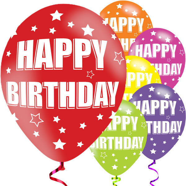 Happy Birthday Balloons 11 Latex 6pk Party Decorations